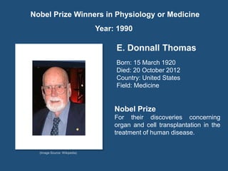 Nobel Prize in Physiology or Medicine (1981 to 1990) – Part 9 | PPTX