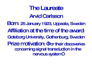 NOBEL PRIZE - MEDICINE | PPT