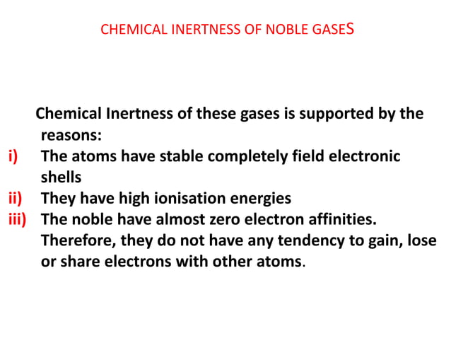 Noble gas-ppt-,inert gas, group 18 elements# inert gas # nobal gas ...