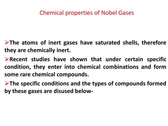 Noble gas-ppt-,inert gas, group 18 elements# inert gas # nobal gas ...