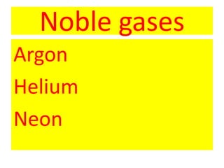 Noble gases | PPT