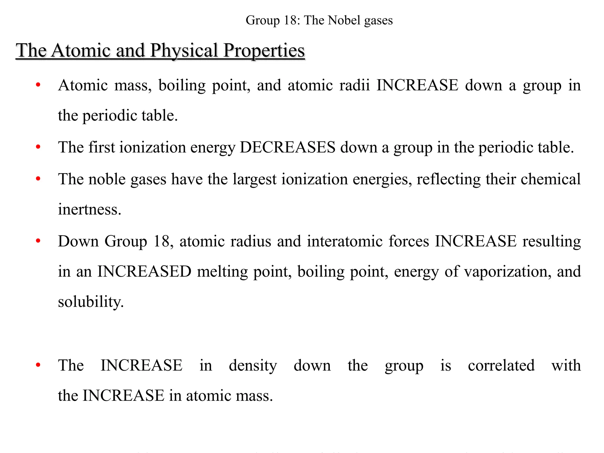 Inert/Noble Gases: Inorganic Chemistry.ppt