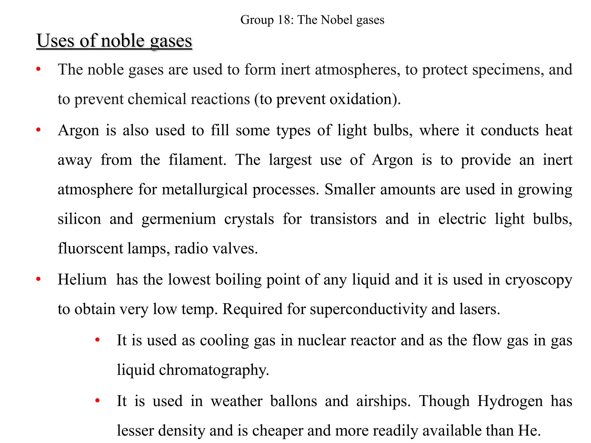 Inert/Noble Gases: Inorganic Chemistry.ppt