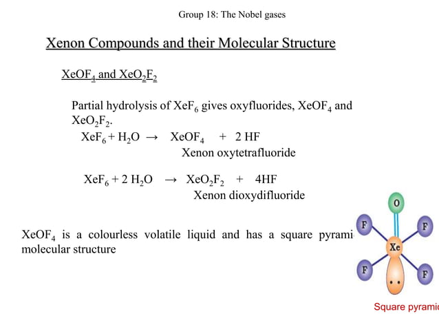 Inert/Noble Gases: Inorganic Chemistry.ppt | Chemistry | Science