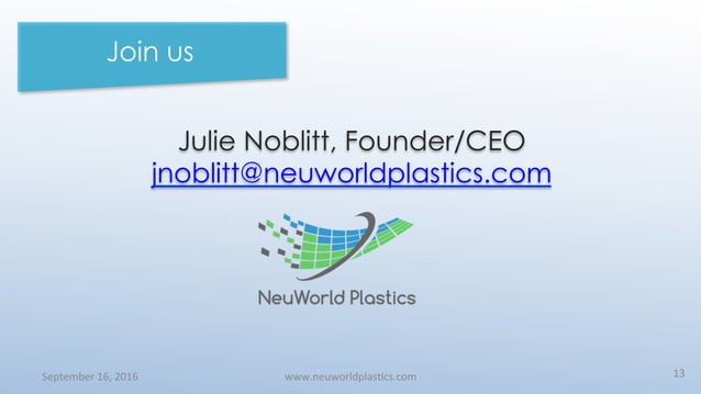 NeuWorld Plastics at Our Ocean Conference Idea Stage | PPT