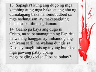 No Blood, No Remission (Tagalog) | PPT