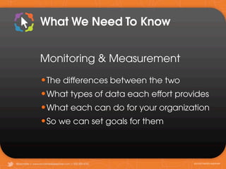 No BS Monitoring and Measurement | PPT