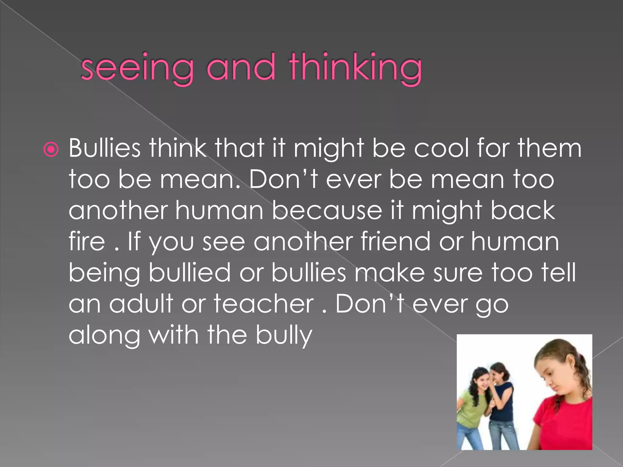 No bullying | PPTX