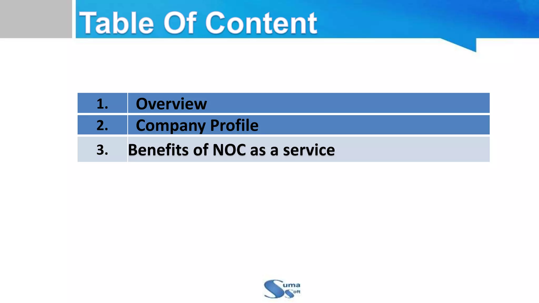 NOC as a service | PPTX