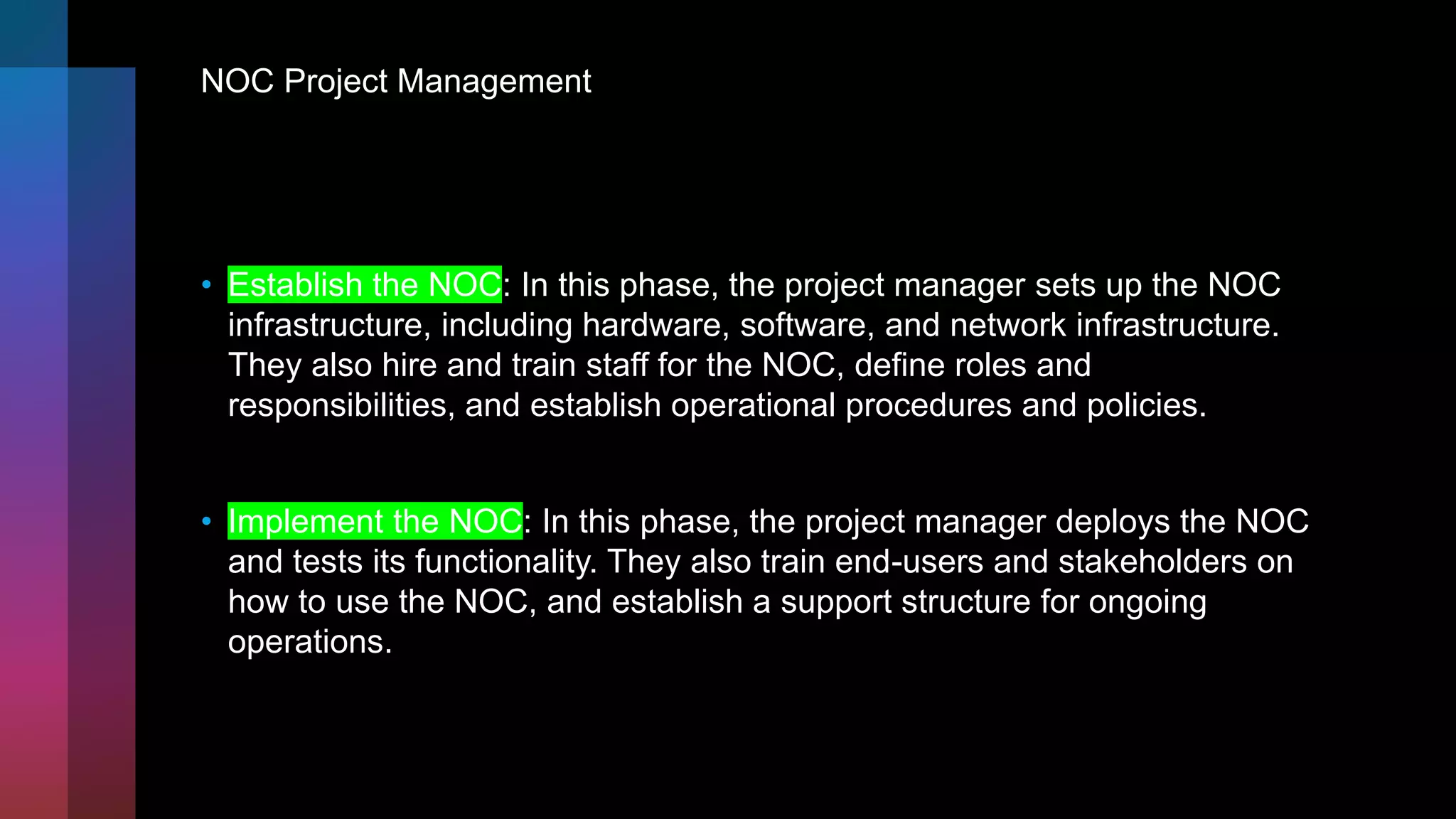 Network Operations Center (NOC) | PPTX