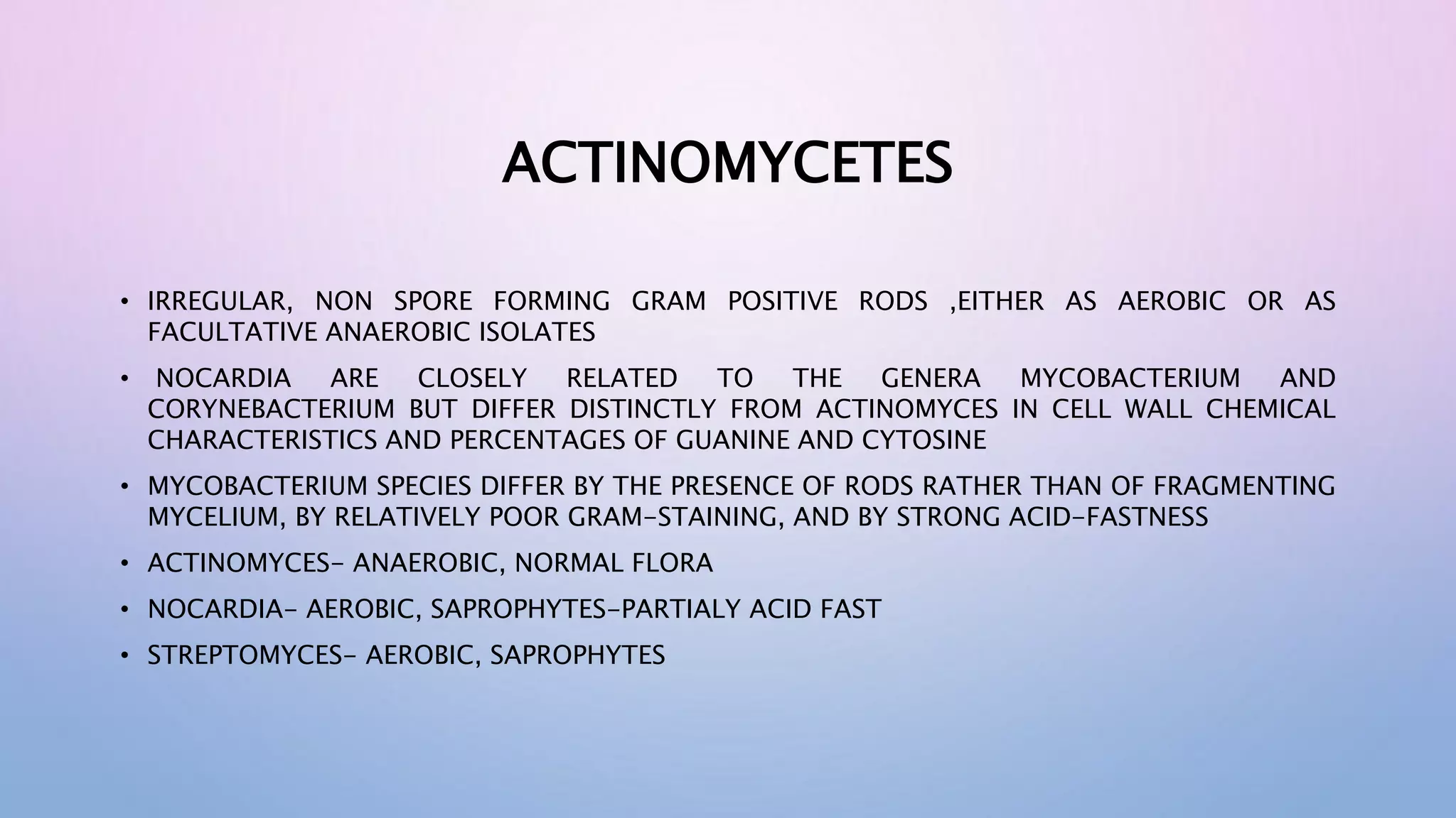 Nocardia, Actinomyces and Streptomyces Latest1.pptx