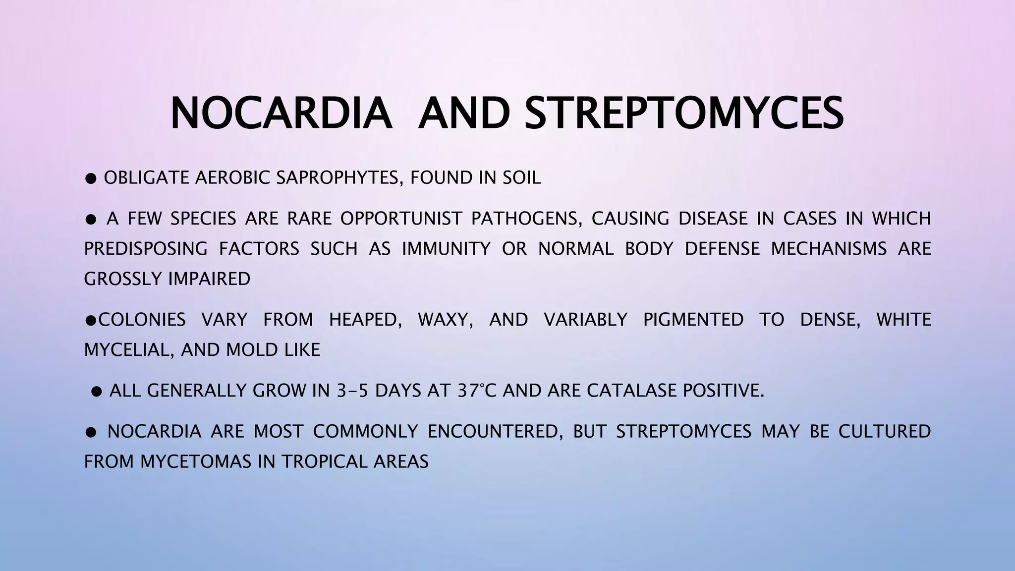 Nocardia, Actinomyces and Streptomyces Latest1.pptx