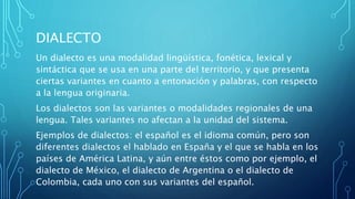 NOCIONES LINGUISTICAS | PPTX