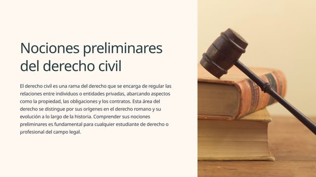 Nociones Preliminares Del Derecho Civil Pptx