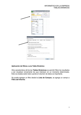 Nociones de Tablas Dinámicas | PDF