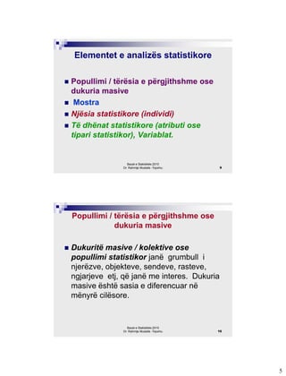 Nocioni i statistikes | PDF
