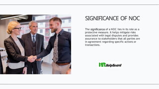 NOC Letter, No Objection Certificate (NOC) | PPTX