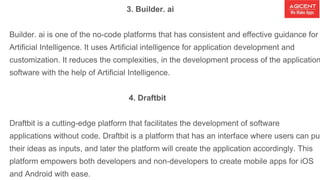 Agicent Technologies : Best No Code App Builders | PDF