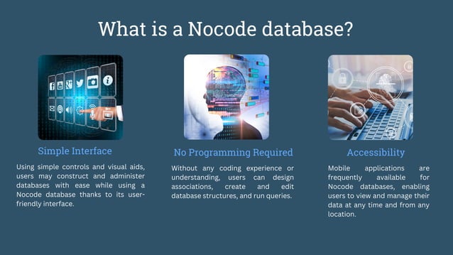 Improving Efficiency in Data Handling: Adopt Nocode Database Solutions | PPT