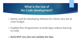 No Code Development.pptx