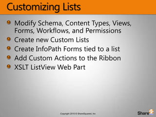 No Code Sharepoint Solutions | PPT