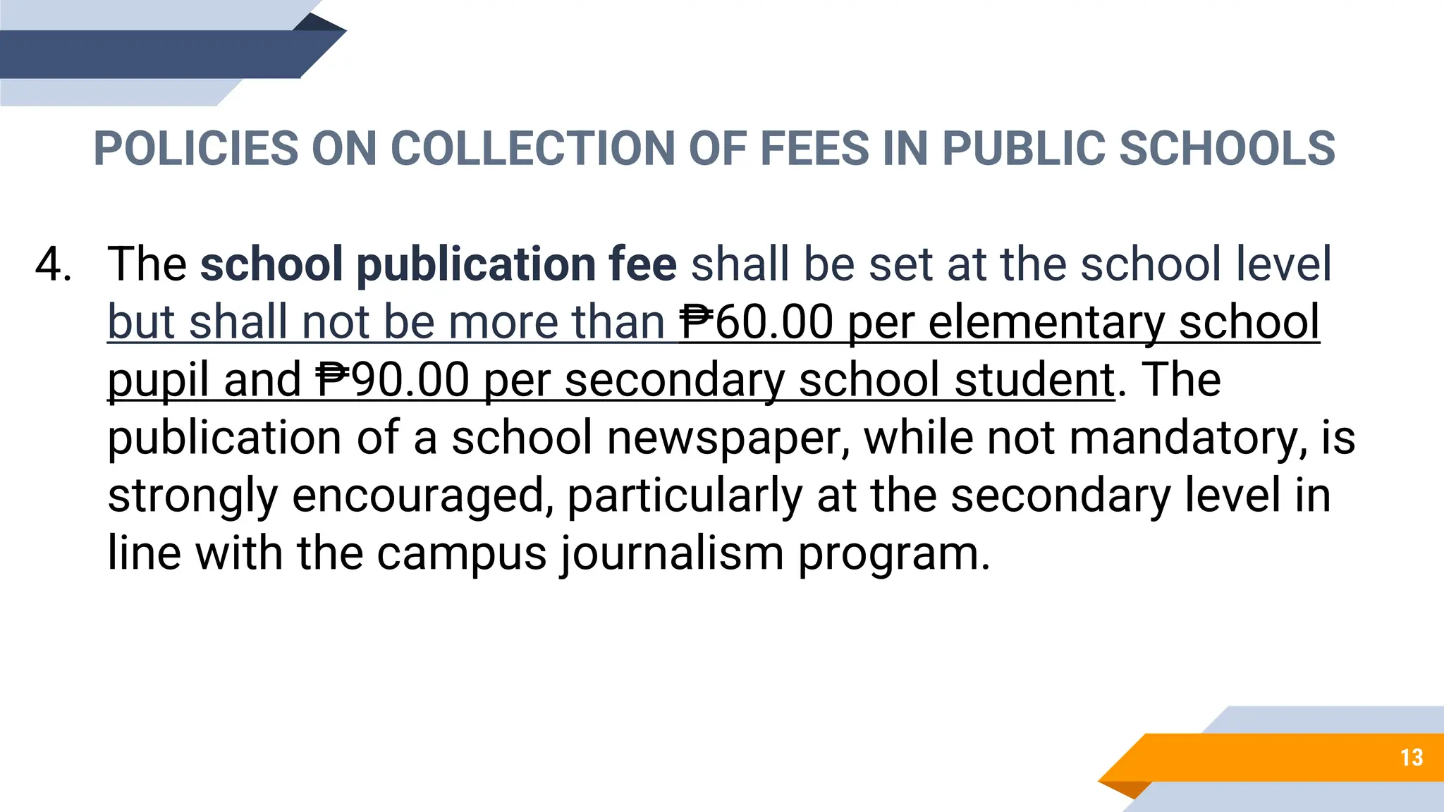A Presentation on the No Collection Policy of DepEd | PDF
