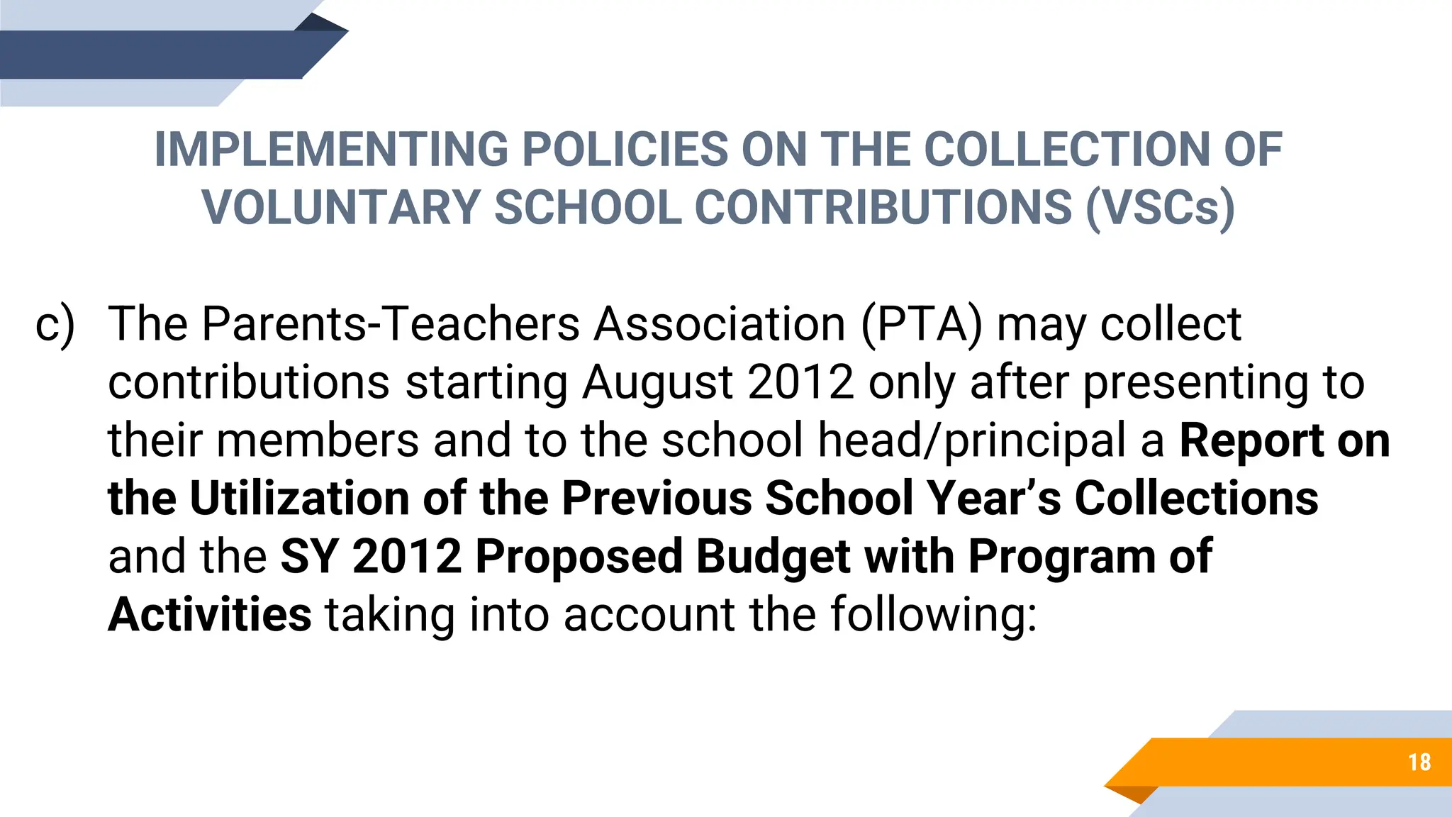 A Presentation on the No Collection Policy of DepEd | PDF