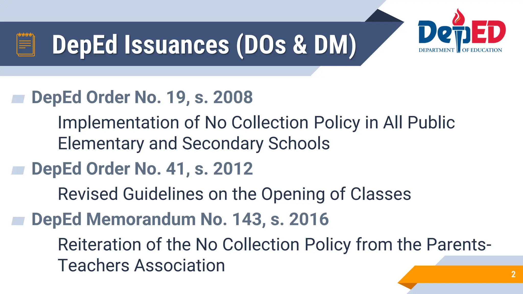 A Presentation on the No Collection Policy of DepEd | PDF