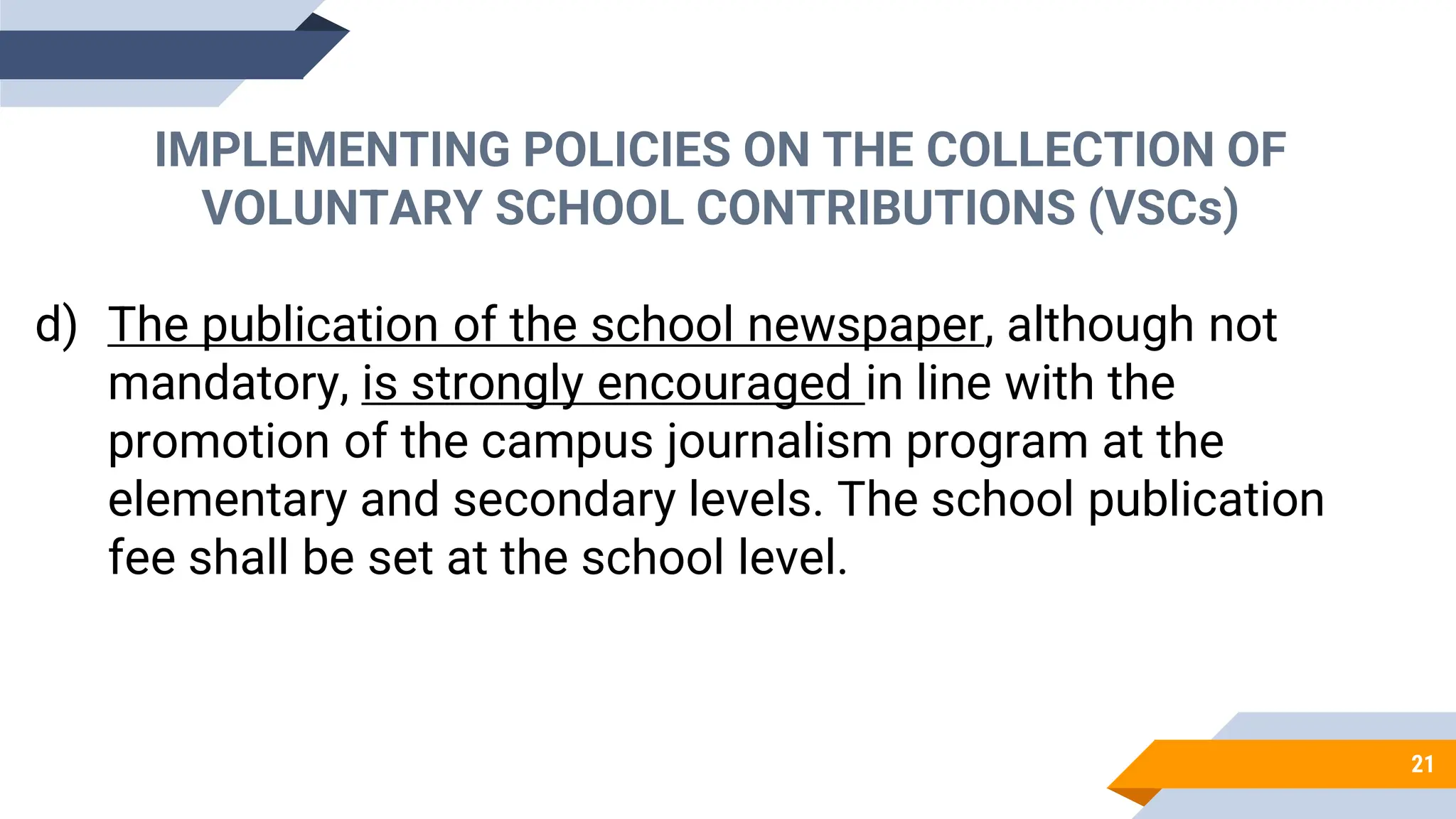 A Presentation on the No Collection Policy of DepEd | PDF