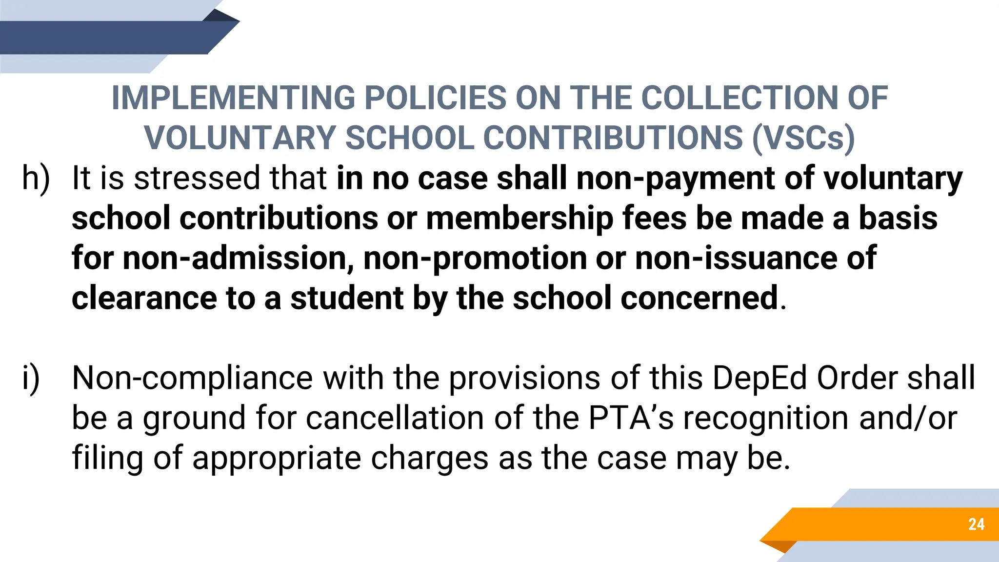 A Presentation on the No Collection Policy of DepEd | PDF