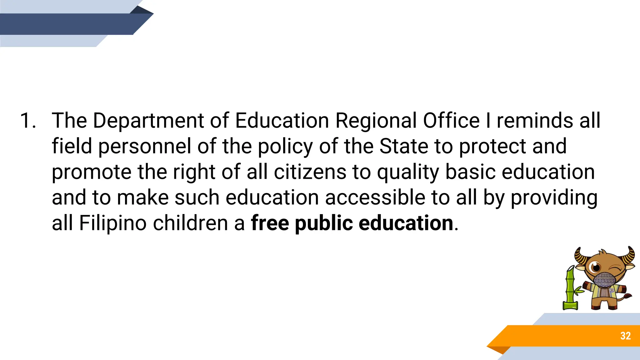 A Presentation on the No Collection Policy of DepEd | PDF