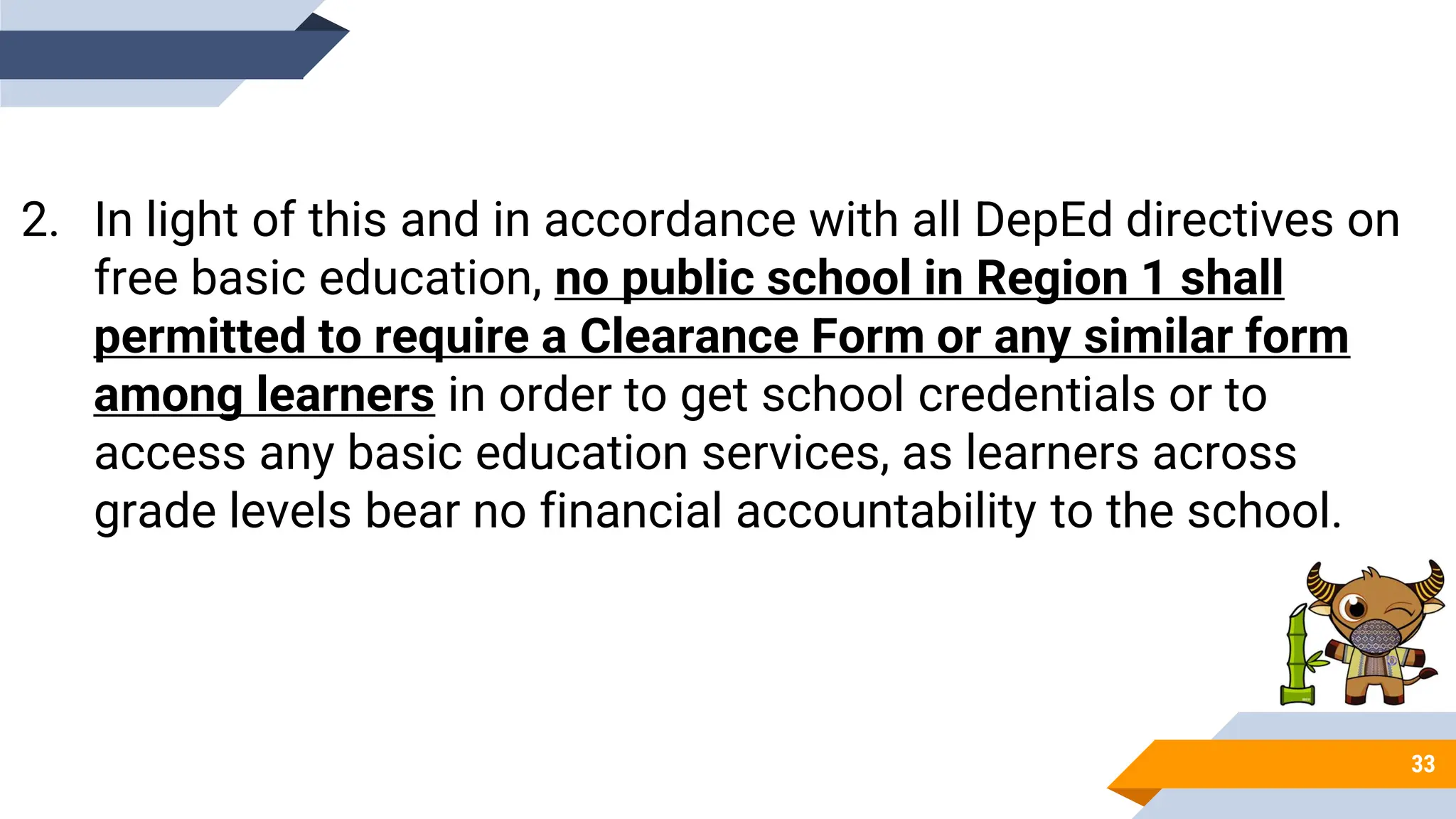 A Presentation on the No Collection Policy of DepEd | PDF