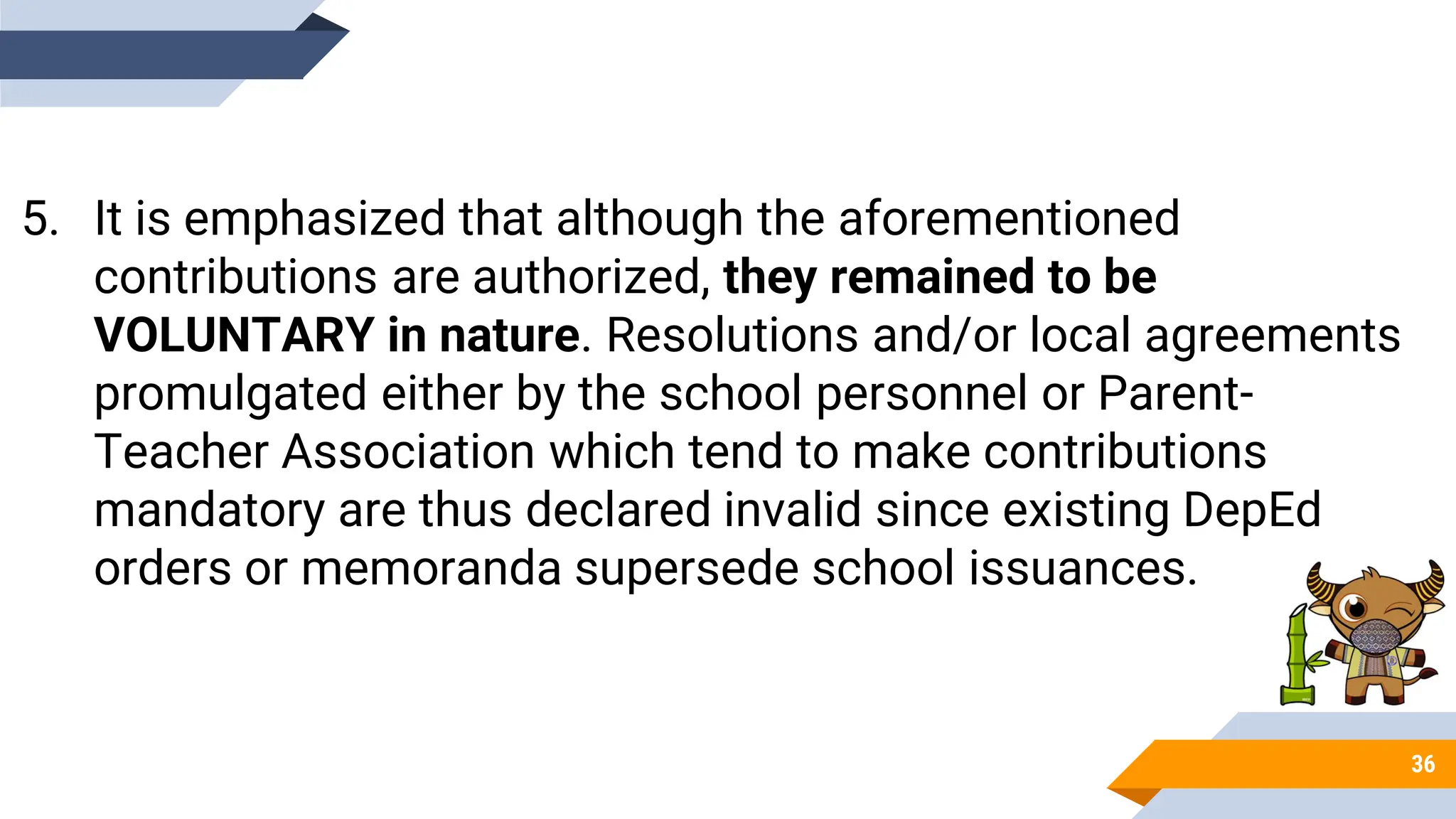 A Presentation on the No Collection Policy of DepEd | PDF