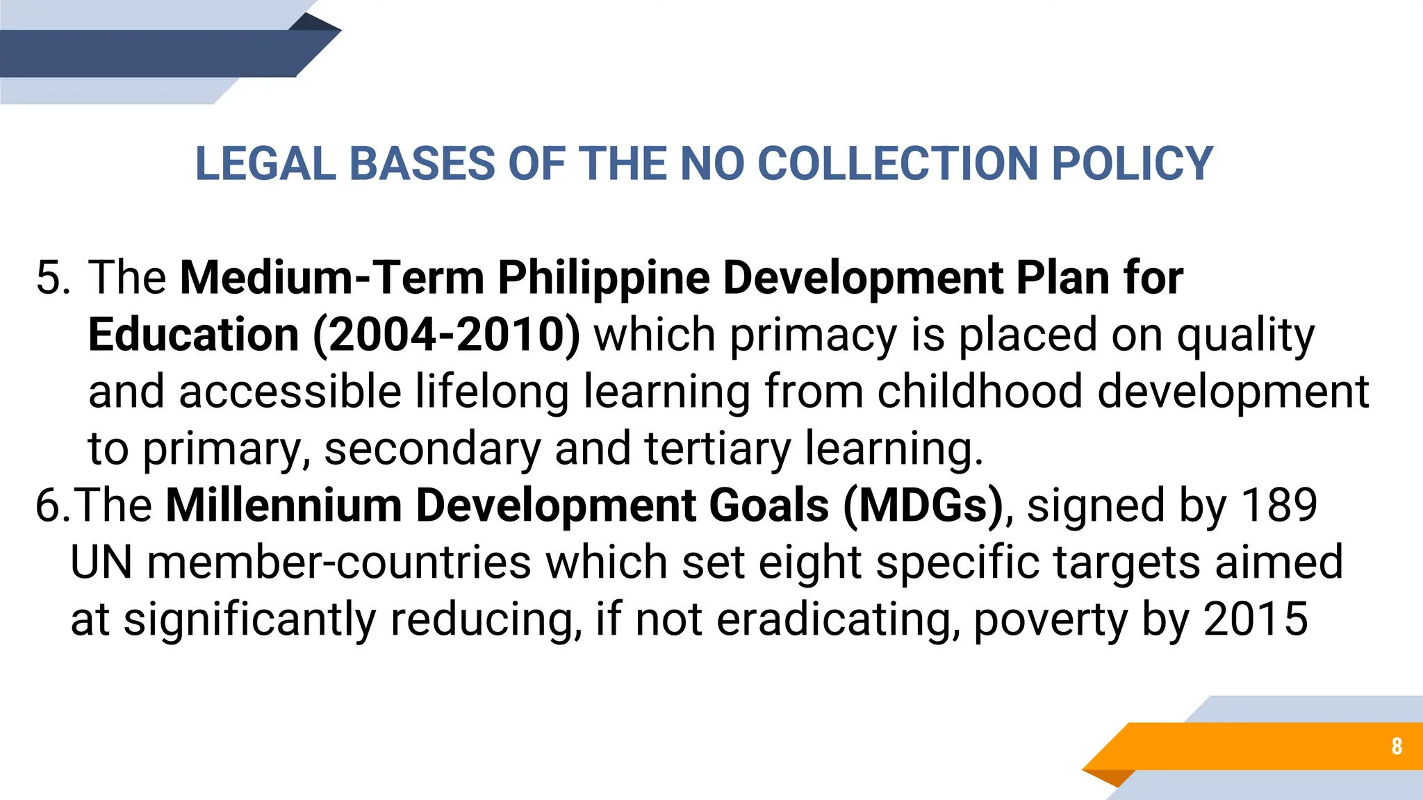 A Presentation on the No Collection Policy of DepEd | PDF