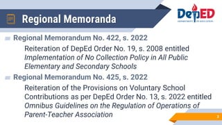 A Presentation on the No Collection Policy of DepEd | PDF