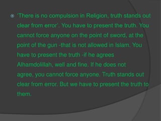 No compulsion in religion (isalm) | PDF