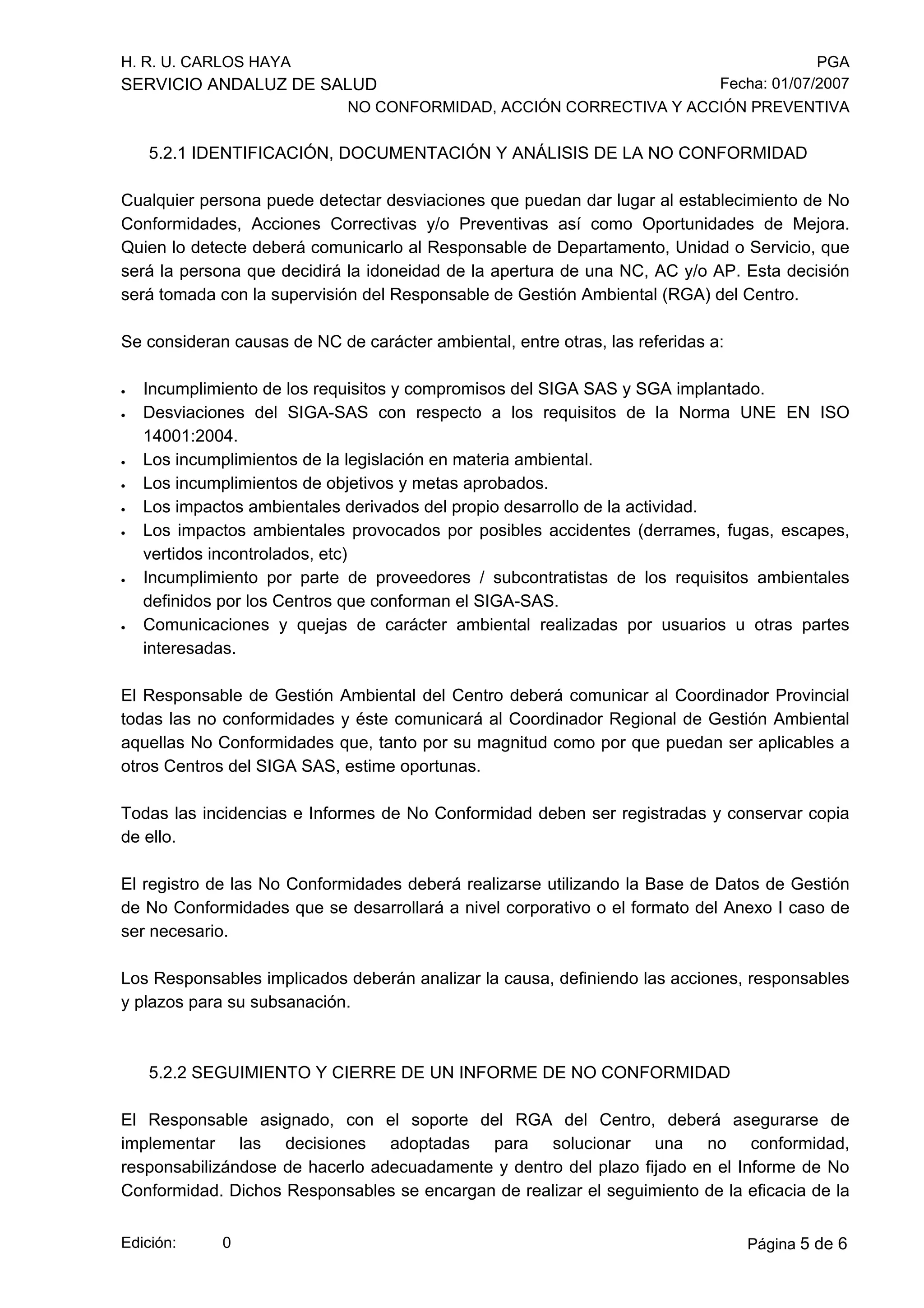 No Conformidad Pdf 9006