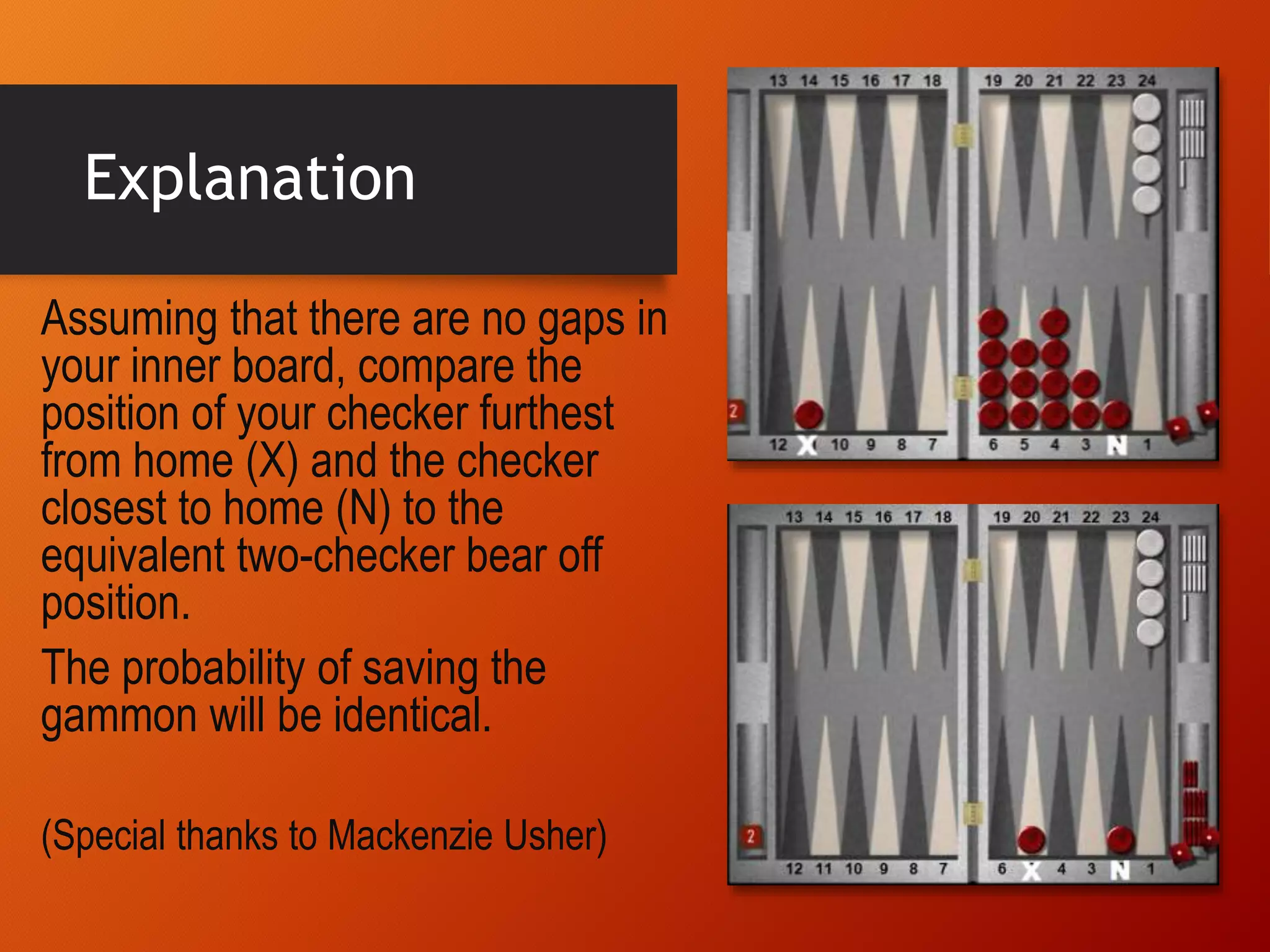 How to play Non-contact positions in Backgammon | PPTX