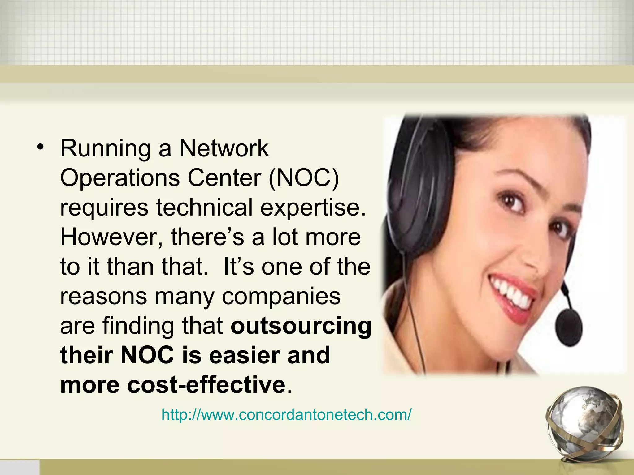 Noc outsourcing | PPT