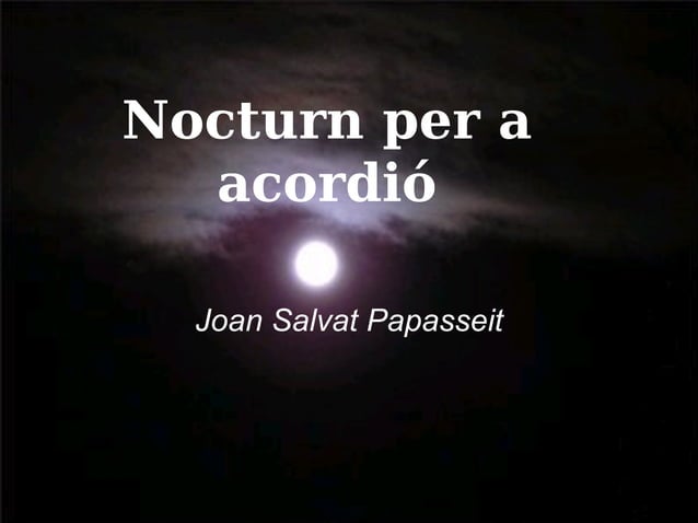 Nocturn Per a Acordió 2 | PPT