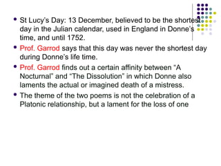 Nocturnal upon st Lucy sky John Donne.ppt