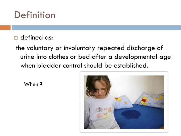 Nocturnal enuresis | PPT