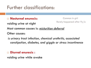 Nocturnal enuresis | PDF