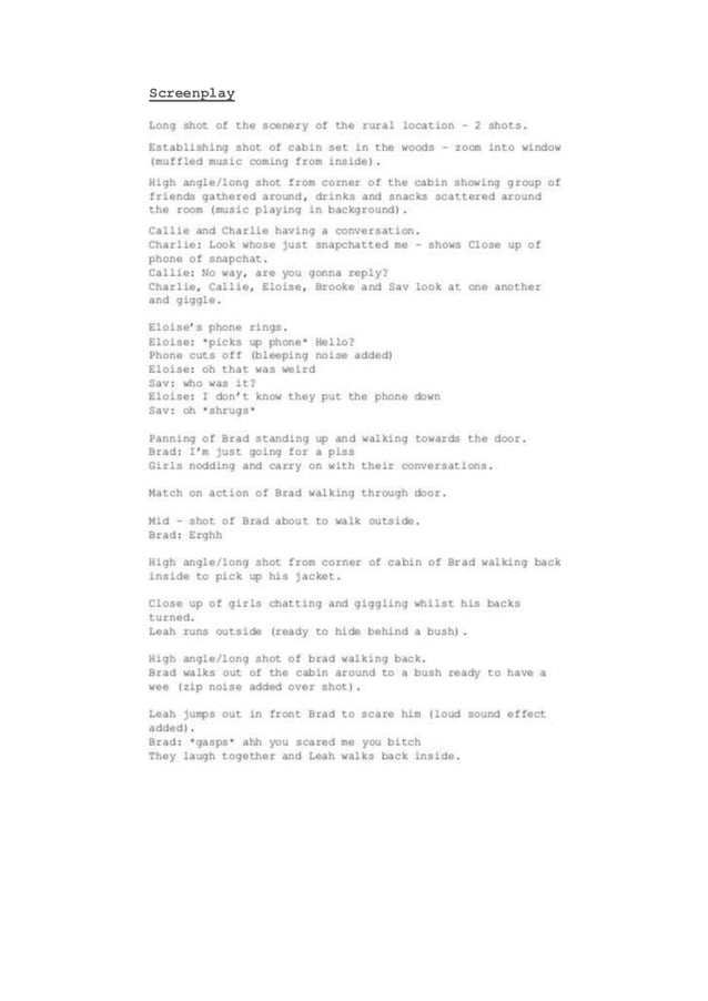 Nocturnal screenplay | PDF