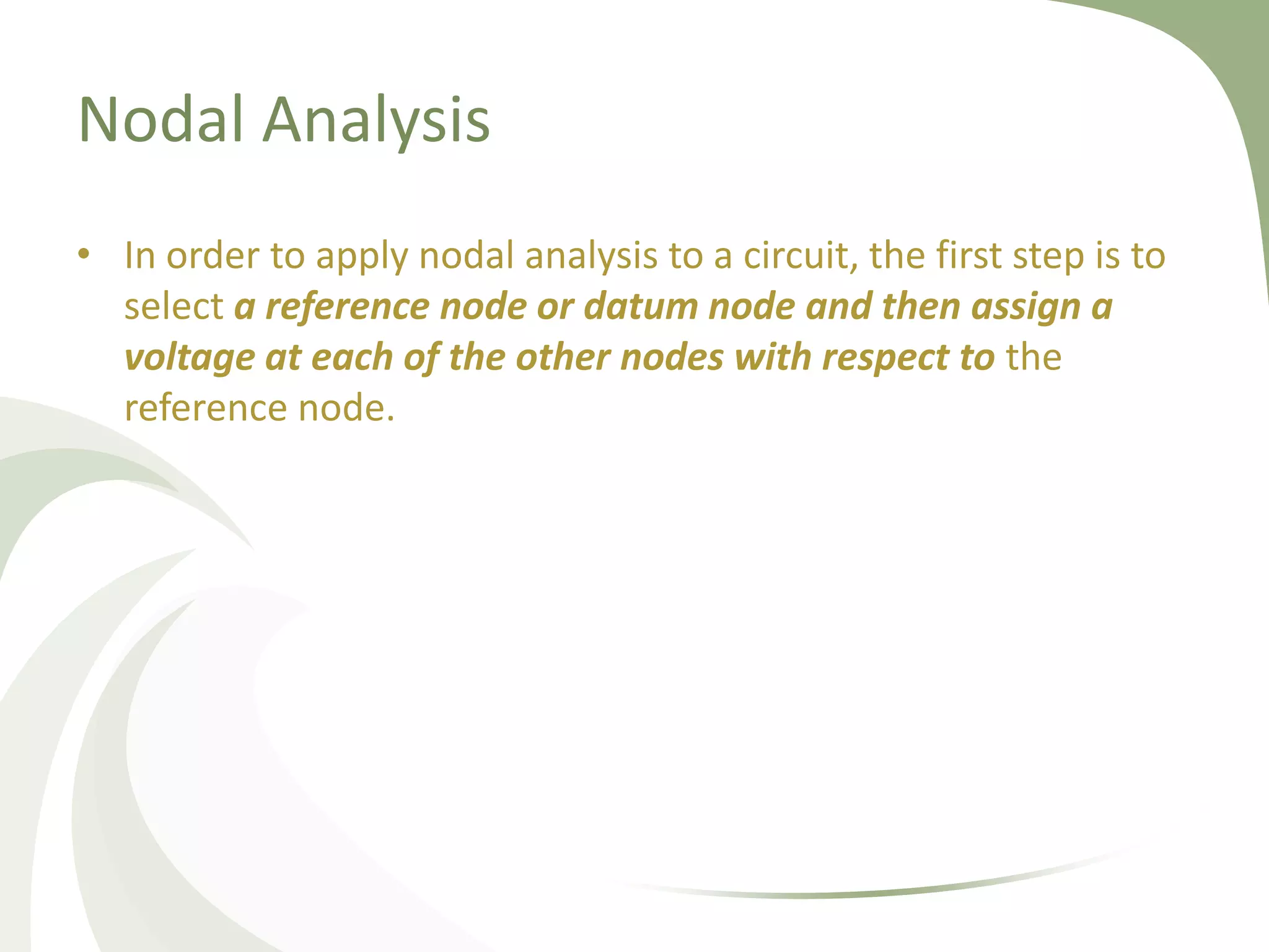 Nodal analysis | PPTX