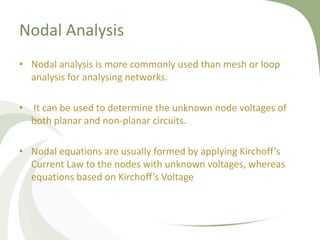 Nodal analysis | PPTX