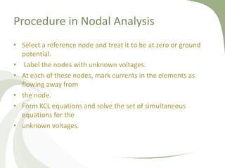 Nodal analysis | PPTX