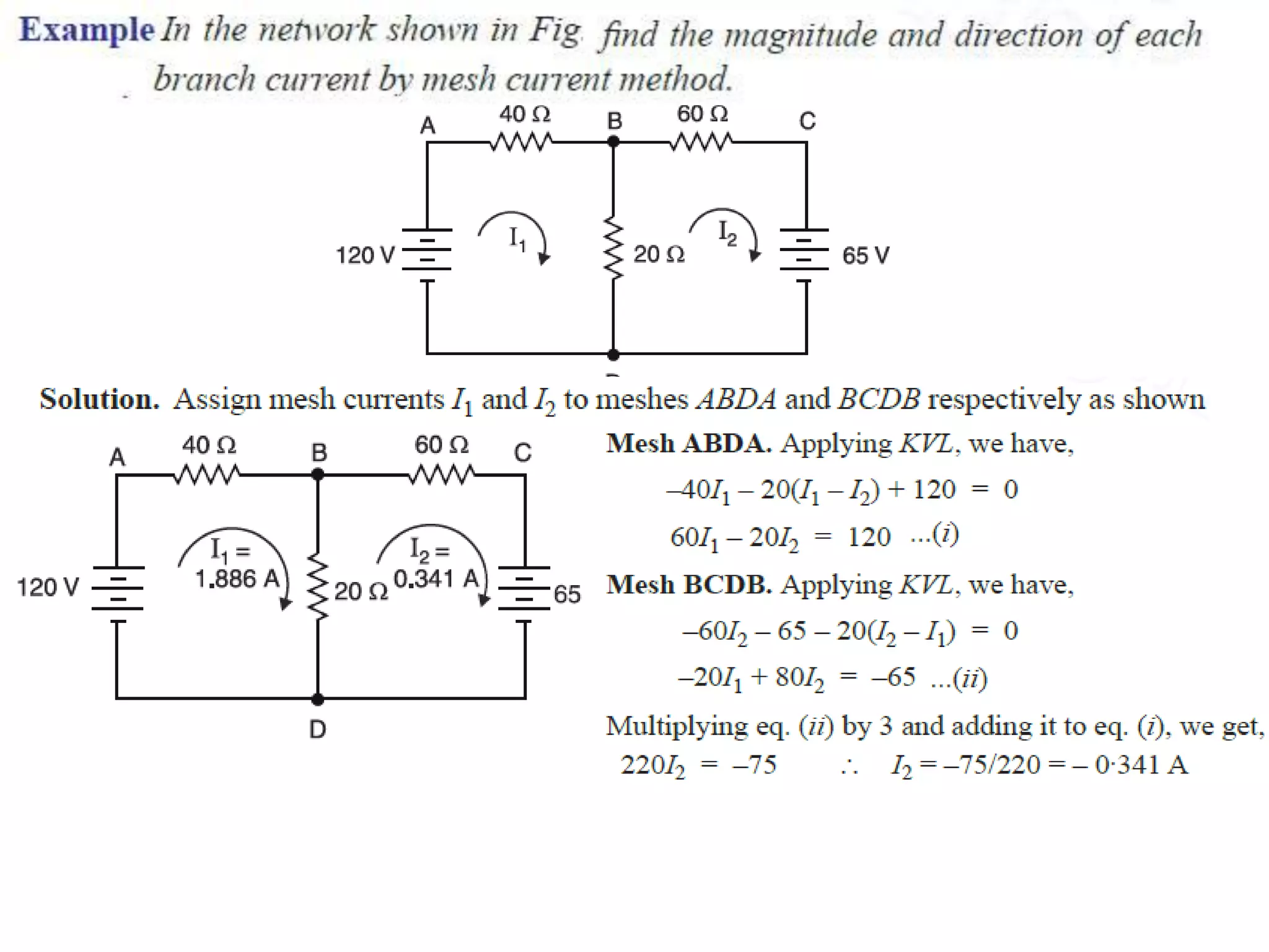 Nodal analysis and mesh analysis | PPTX
