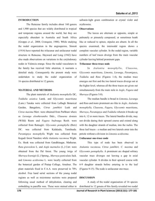 Nodal anatomical study of certain members of the Rutaceae | PDF