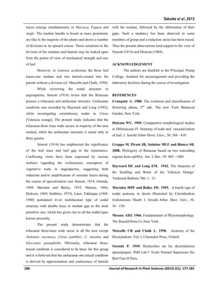 Nodal anatomical study of certain members of the Rutaceae | PDF